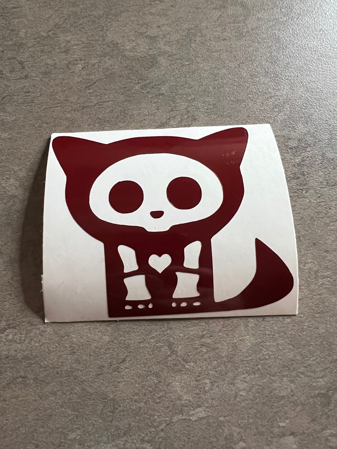 Cat Skeleton Vinyl Decal - Etsy