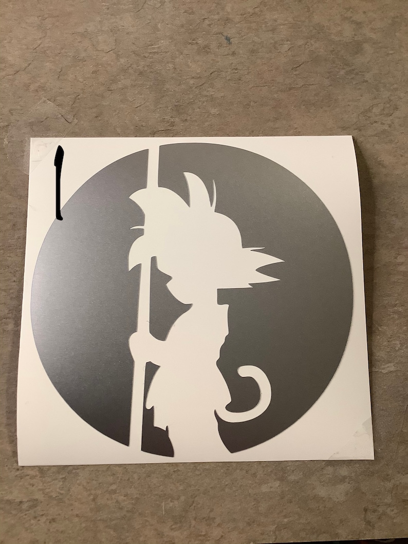Dragon Ball Inspired Kid Goku Vinyl Decal - Etsy
