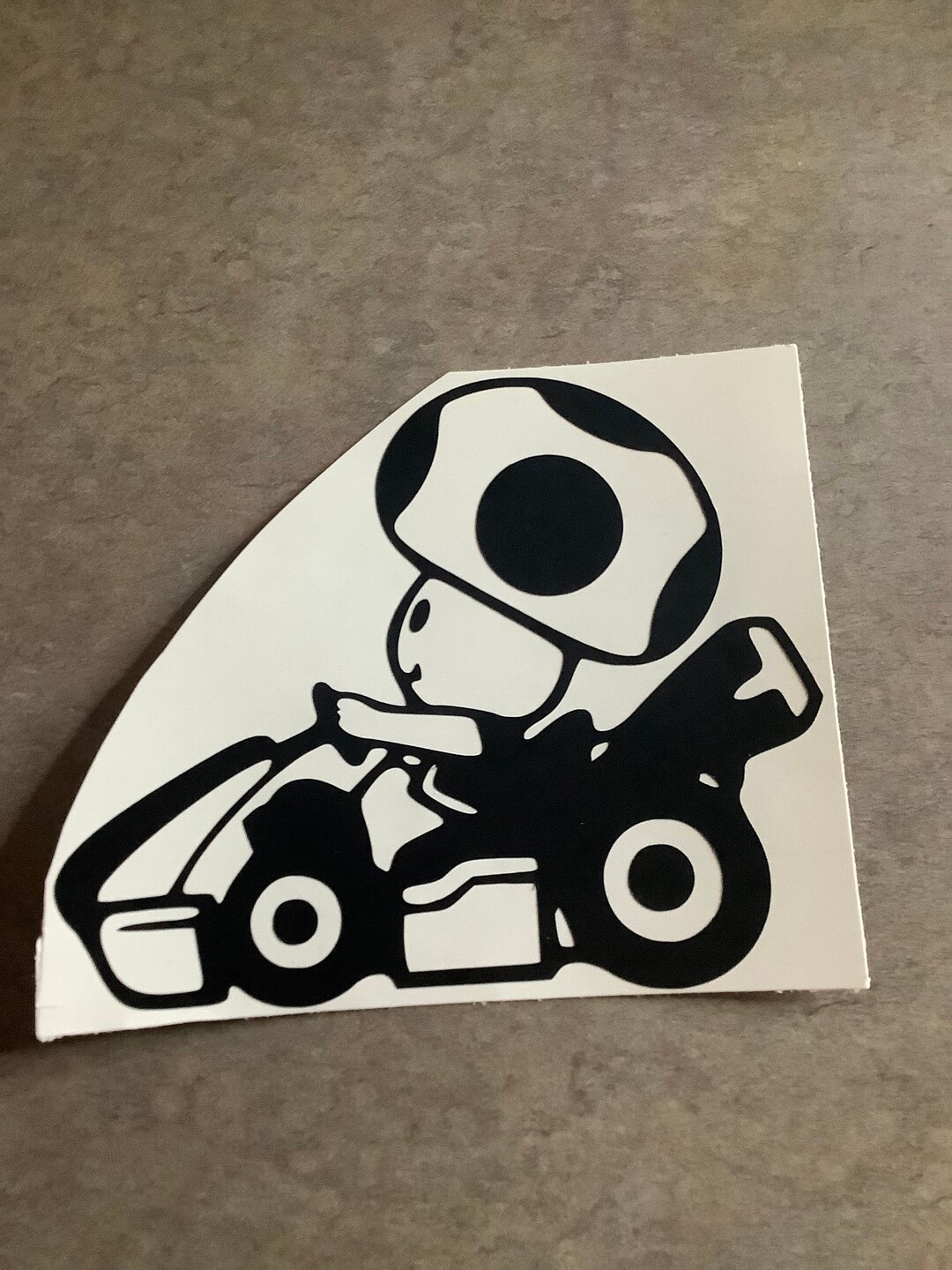 Mario Kart Inspired Toad Vinyl Decal - Etsy
