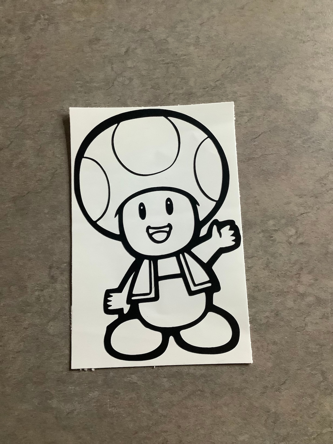 Super Mario Bros Inspired Toad Vinyl Decals - Etsy
