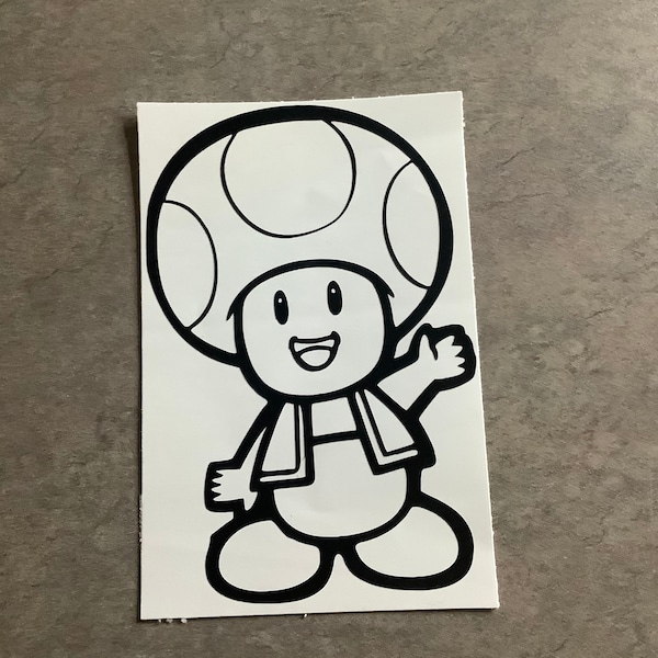 Mario Blue Toad Stickers - Etsy
