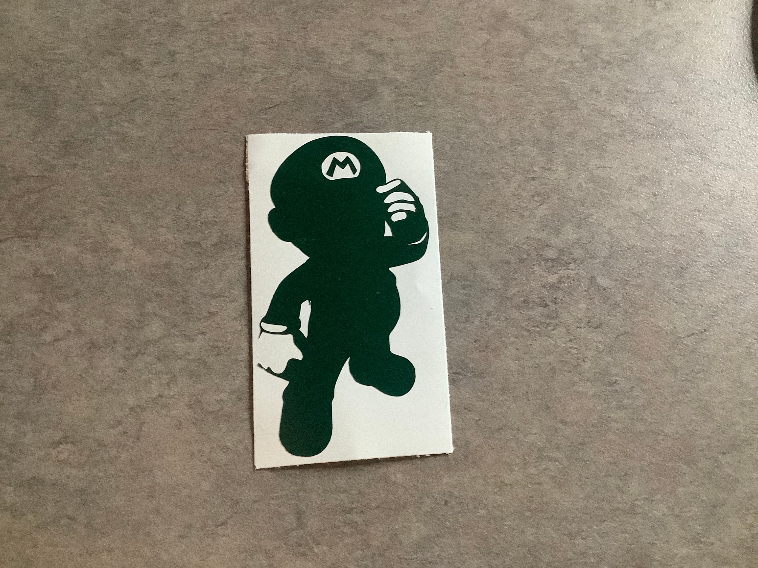 Super Mario Bros Inspired Mario Vinyl Decal | Etsy