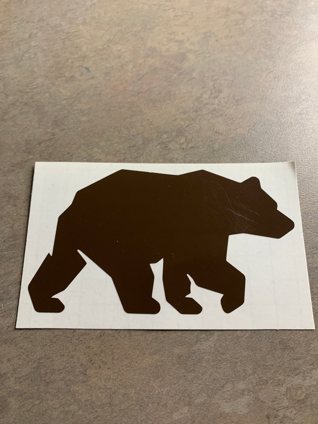 Bear Vinyl Decal - Etsy