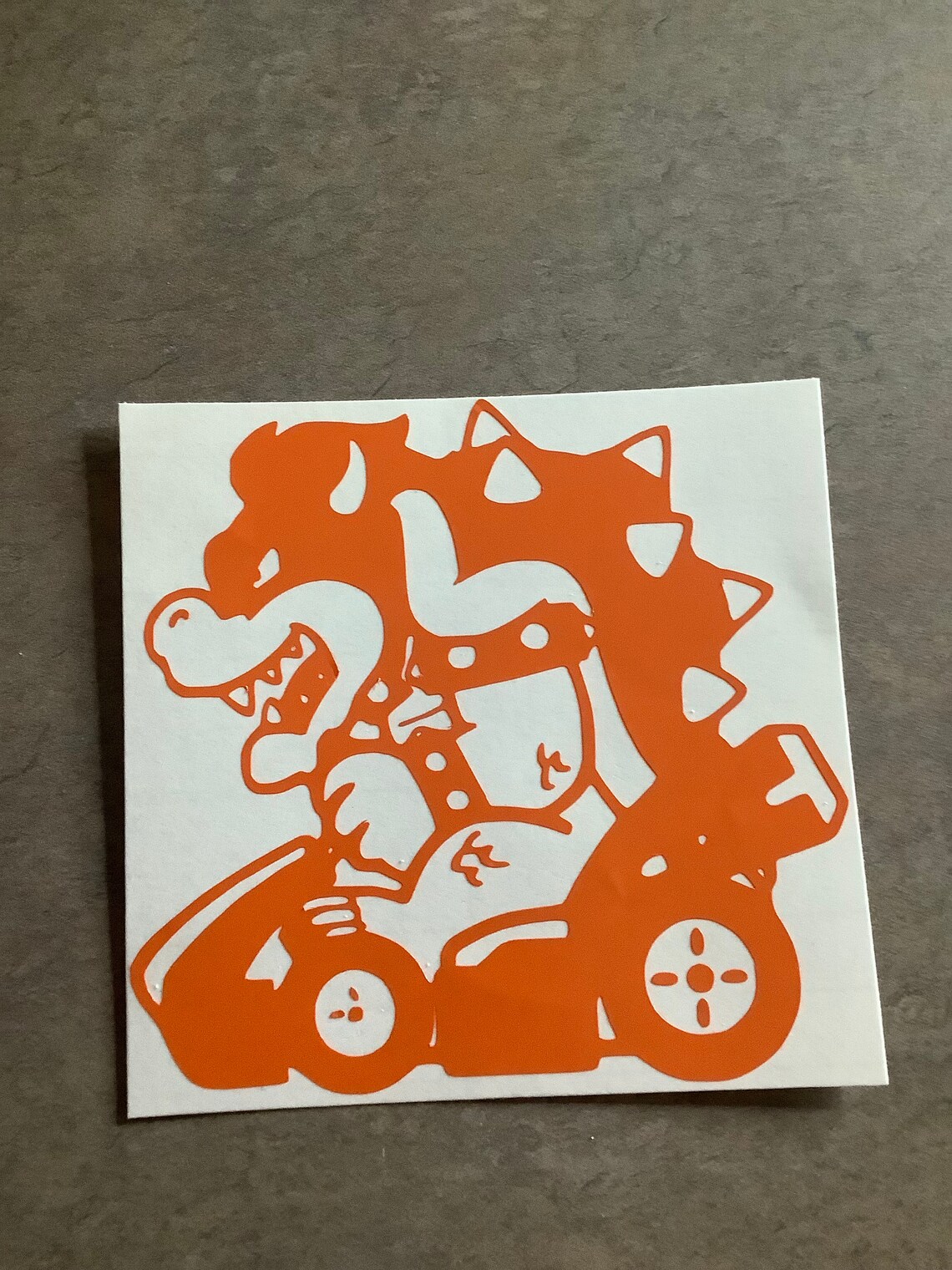 Mario Kart Bowser Vinyl Decal | Etsy