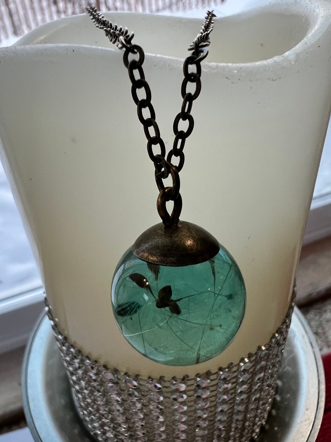 Make A Wish Dandelion Seed Necklaces - Etsy