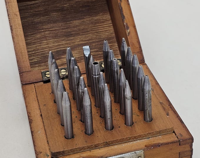 Small Staking Set W/ Wooden Box - Etsy