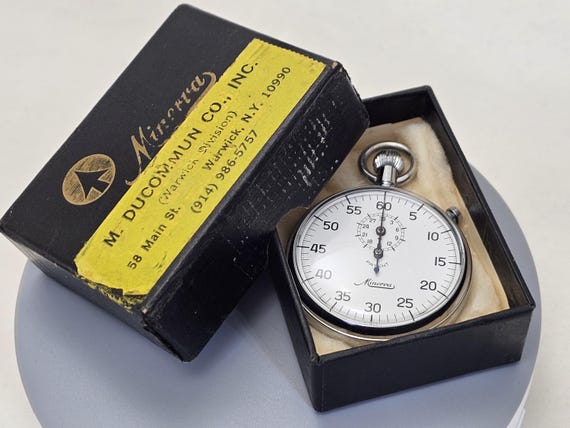 1940's Minerva Timer/Stopwatch with Original Box - Gem