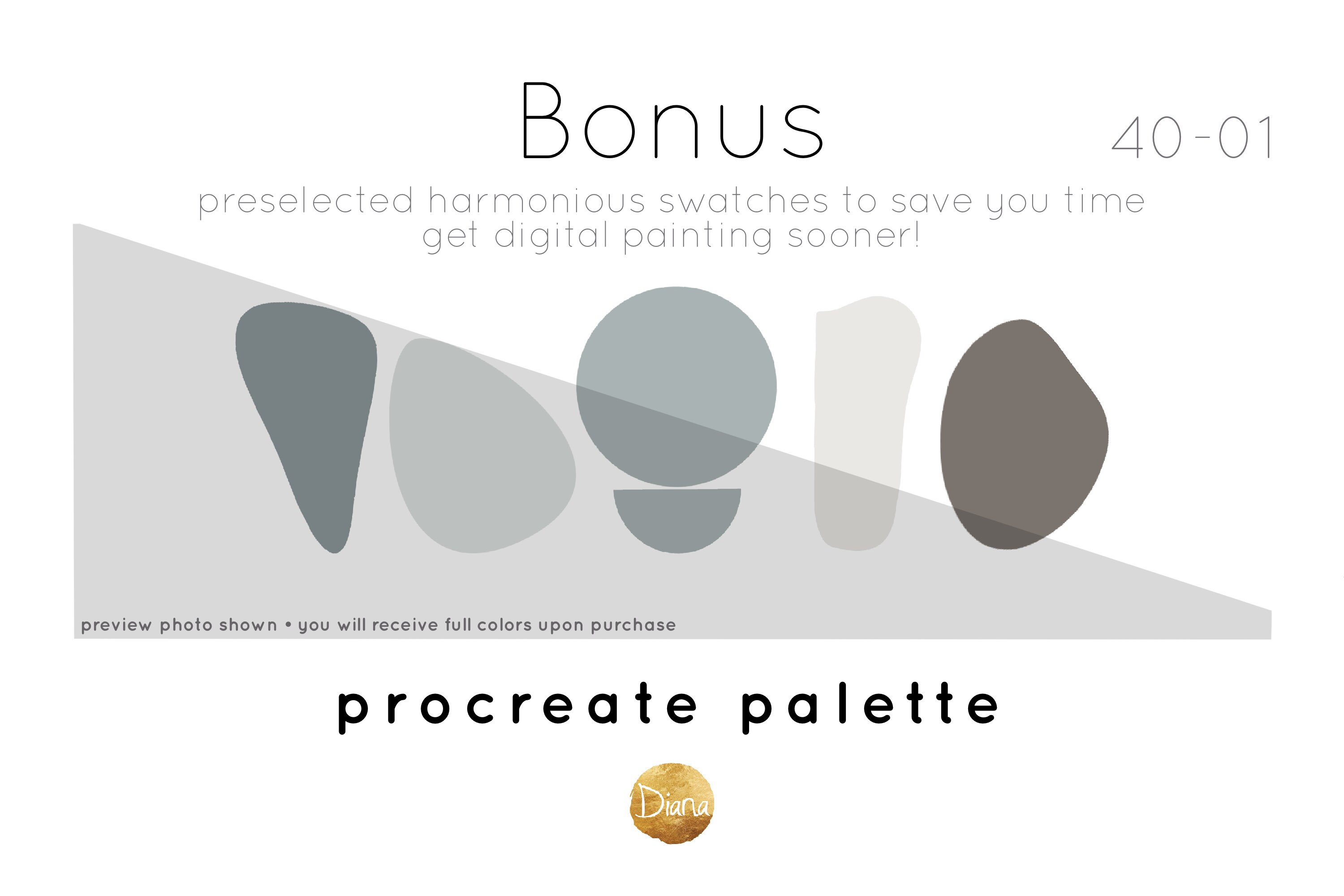 Natural Grey PROCREATE COLOR PALETTE on iPad | Digital Download Colour ...