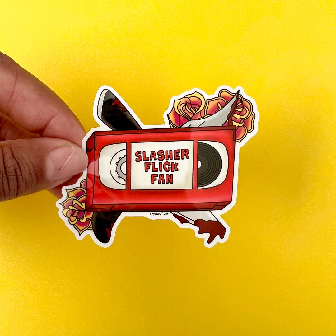 Slasher Horror Movie Sticker, Horror Movie Lover, Scary Movie Sticker ...