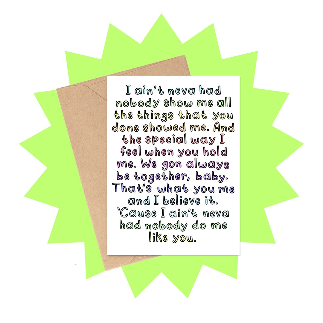Like You Valentine's Day Card, Y2k Music Valentine's Day Card, 2000s ...