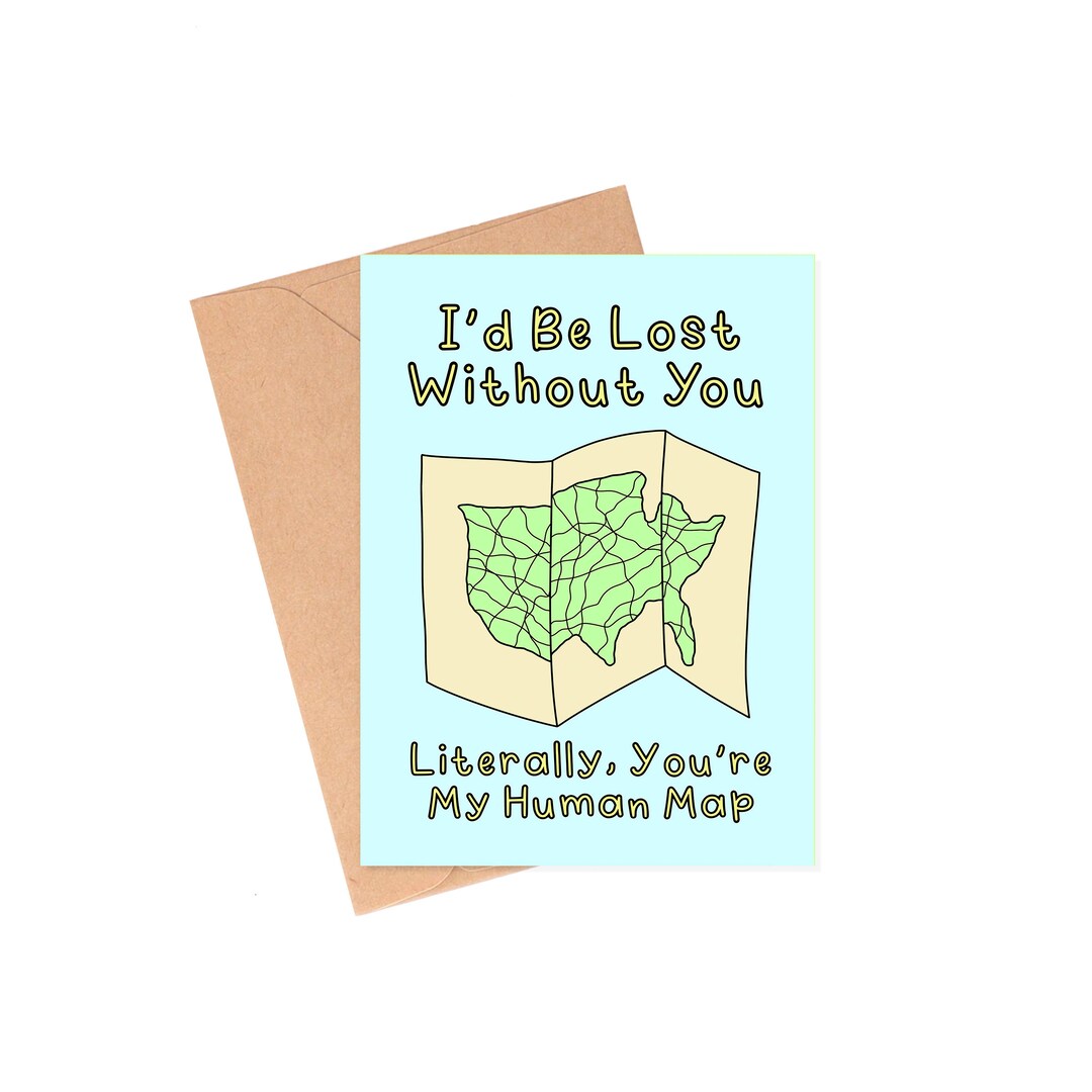 Funny Father's Day Card, Human Map Dad Card - Etsy