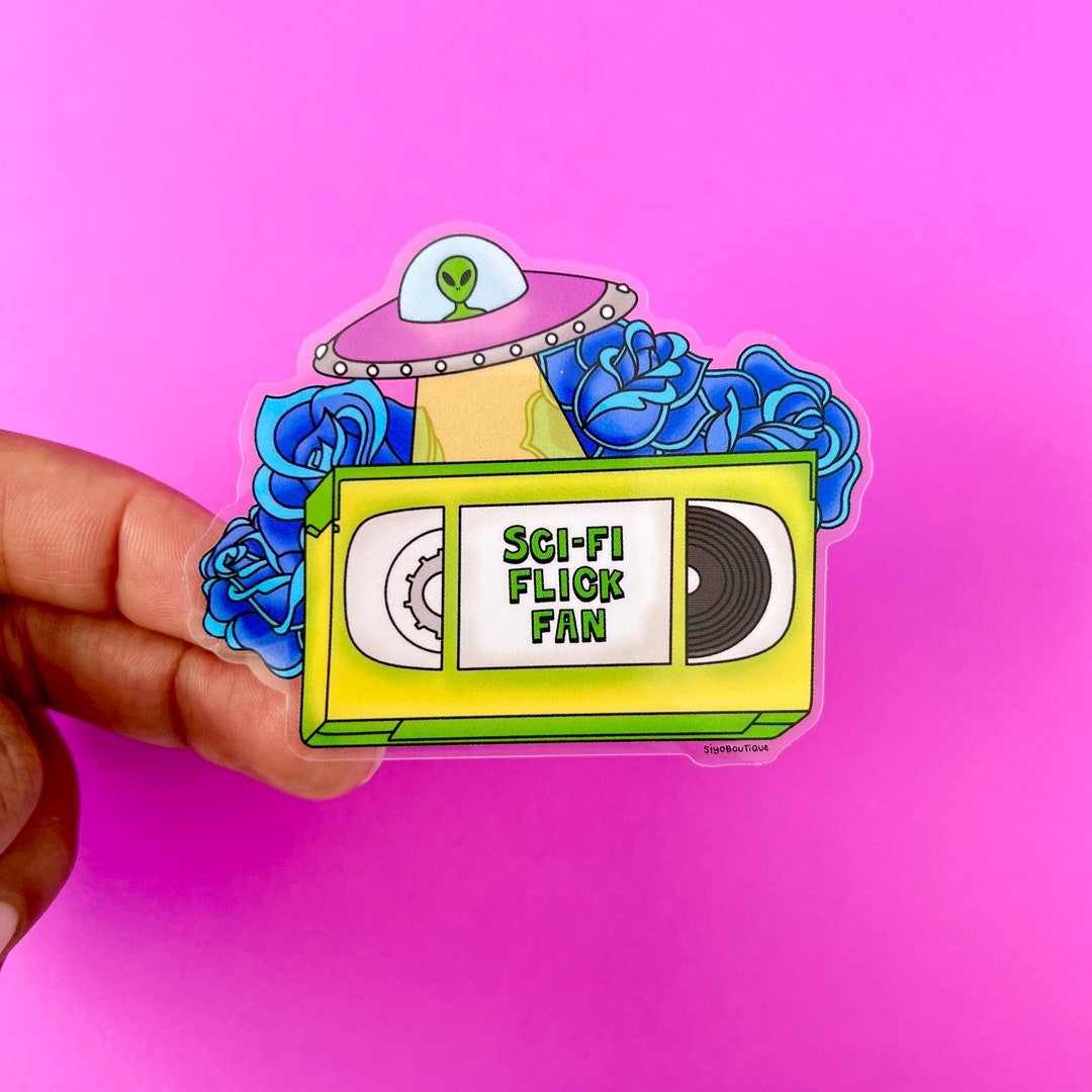 Sci-fi Fan Clear Vinyl Sticker, Sci-fi Movie Sticker, Science Fiction ...