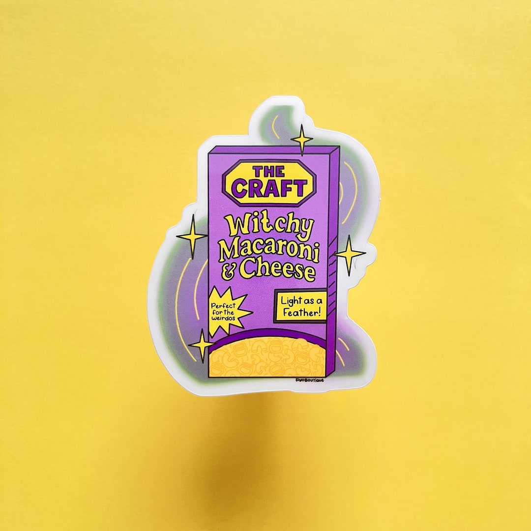 The Craft Mac and Cheese Sticker, Halloween Pun Sticker, Halloween ...