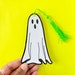 Ghost Bookmark Halloween Bookmark Paranormal Bookmark Die - Etsy