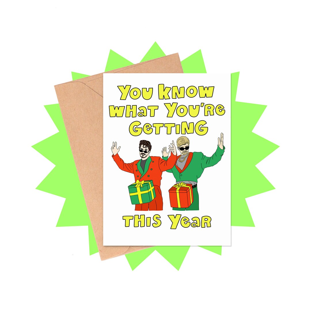 Dick in A Box Christmas Card, SNL Christmas Card, Funny Christmas Card ...