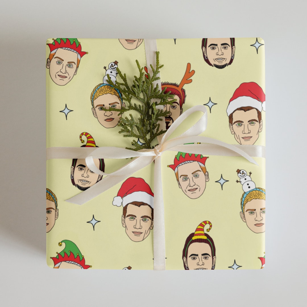 NSYNC Gift Wrap 90s Wrapping Paper 90s Christmas Wrapping - Etsy