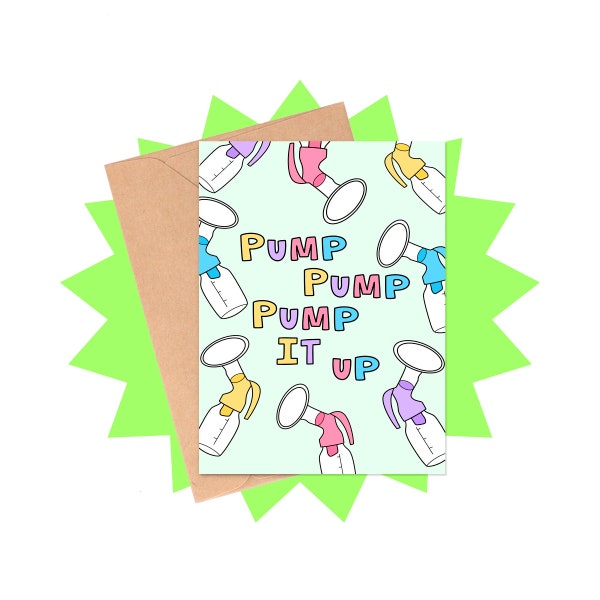 Pump It up Card - Etsy