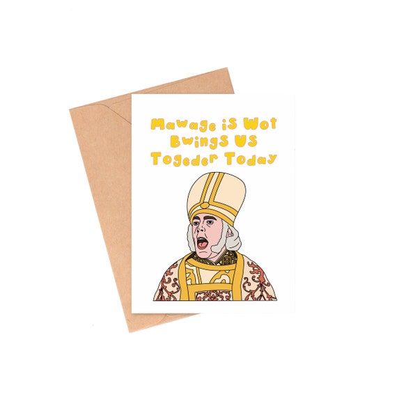 Princess Bride Mawage Card Funny Wedding Congratulations - Etsy