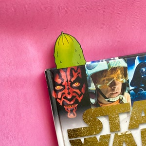 Pickle Bookmark, Pickle Lover Bookmark, Jumbo Food Bookmark, Die Cut ...
