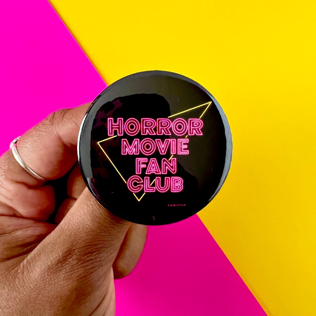 Horror Movie Fan Button, Horror Button, Horror Movie Fan, Horror Movie ...