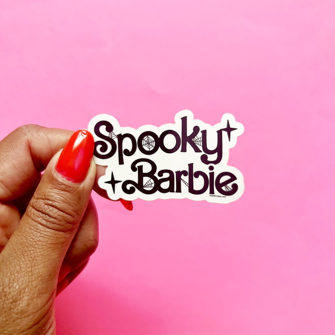 Spooky Doll Sticker, Nostalgic Vinyl Sticker, Millennial Halloween ...
