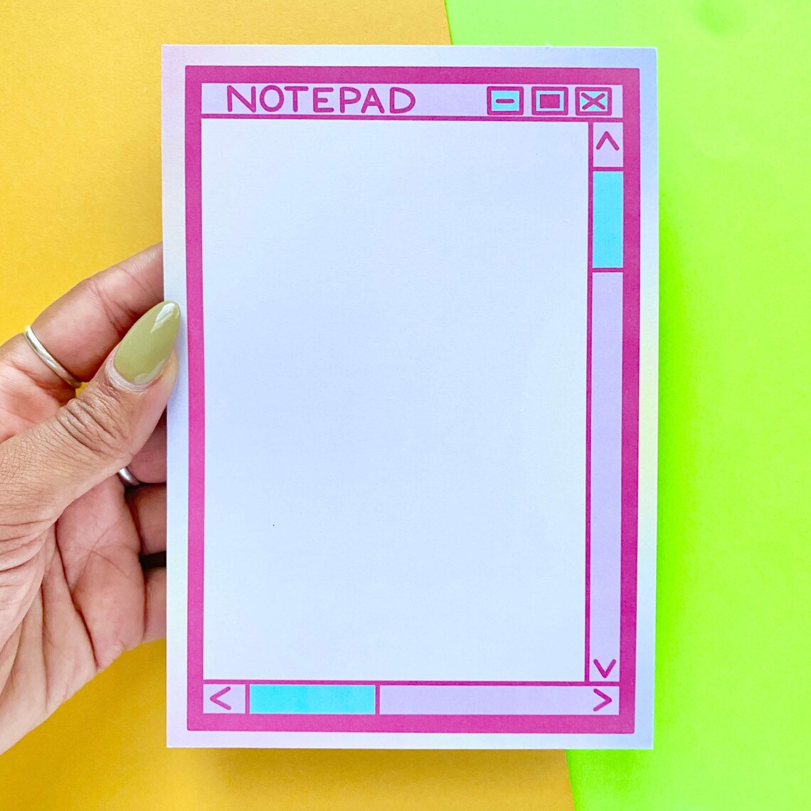 90s Computer Windows Notepad Nostalgic Desk Notepad Funny | Etsy