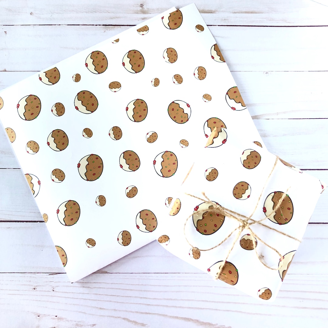 Fruit Cake Wrapping Paper, Funny Christmas Gift Wrap, Holiday Wrapping ...