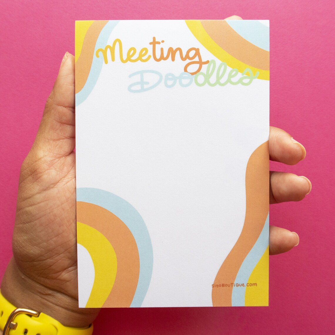 Meeting Doodles Notepad Fun Doodling Memo Pad Meeting - Etsy