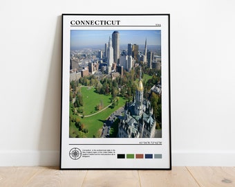 Connecticut Travel Poster - Etsy