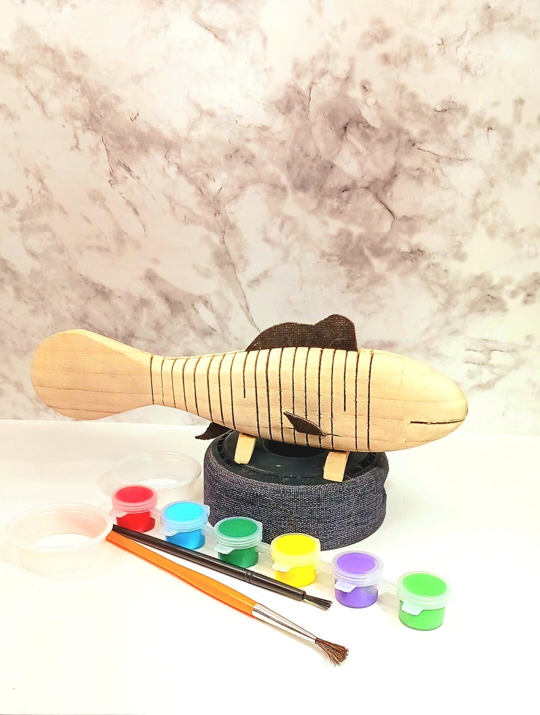 MOVEABLE! Paint a Fish Craft Kit Fish Toy Art Gift Kid Craft 7 Year Boy ...
