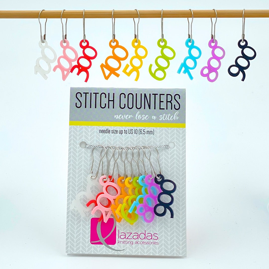 Stitch and Row Counters, Stitch Markers With Numbers for Knit and ...