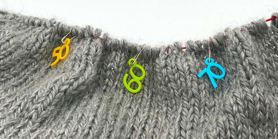 Stitch and Row Counters Stitch Markers With Numbers for Knit - Etsy