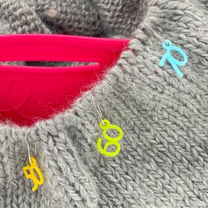 Stitch and Row Counters, Stitch Markers With Numbers for Knit and ...