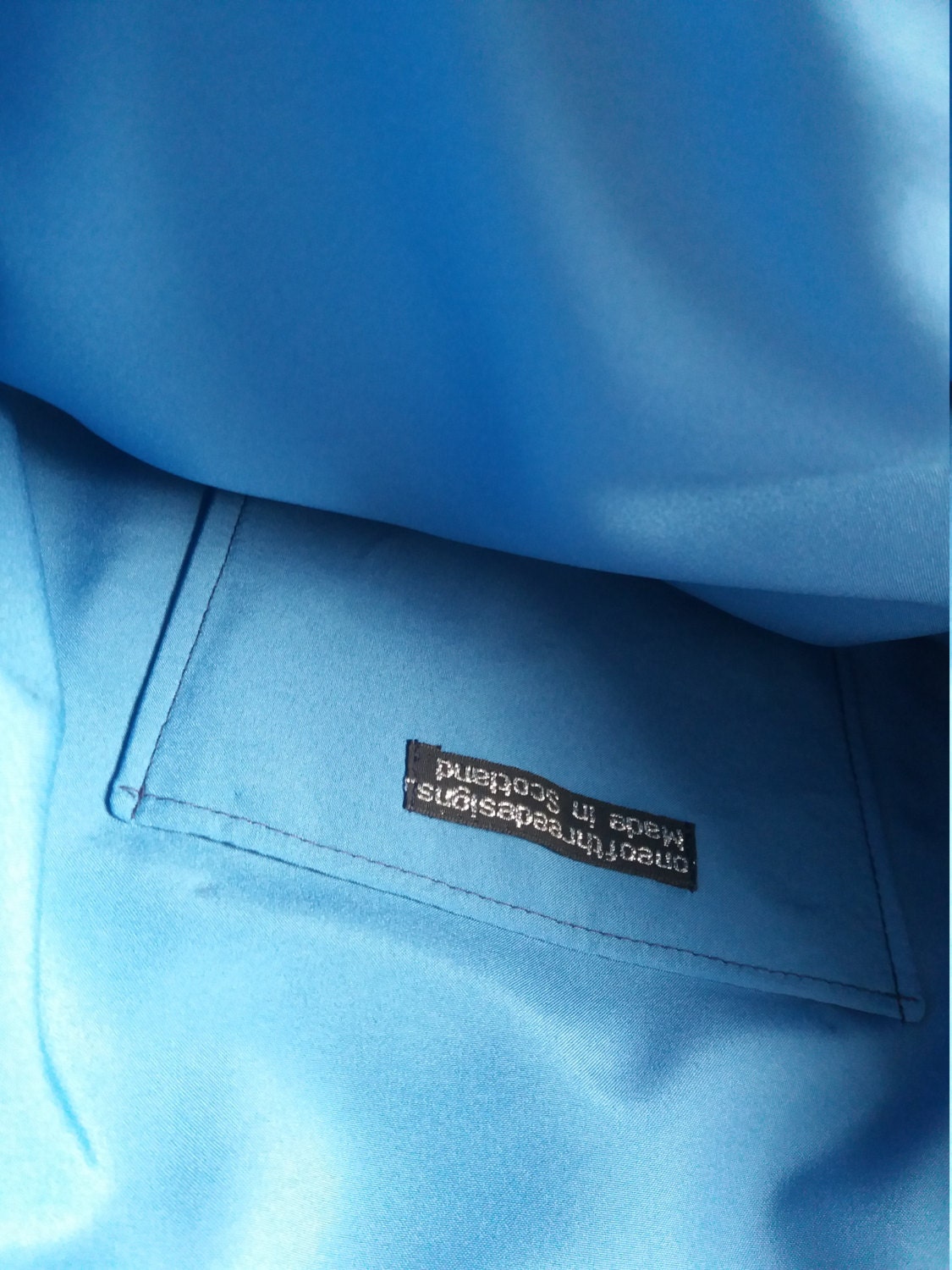 Blue Denim Tote Bag, Upcycled Denim Tote Bag, Striped Tote Bag, Blue ...