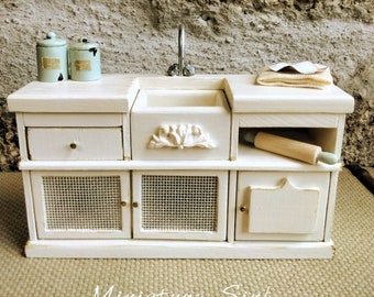 Miniature Dollhouse 1:12 Scale Kitchen Stove Sink - Etsy