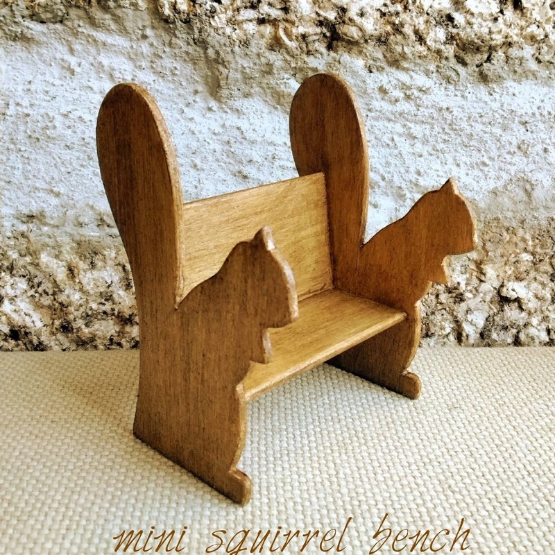 Squirrel Bench - Etsy
