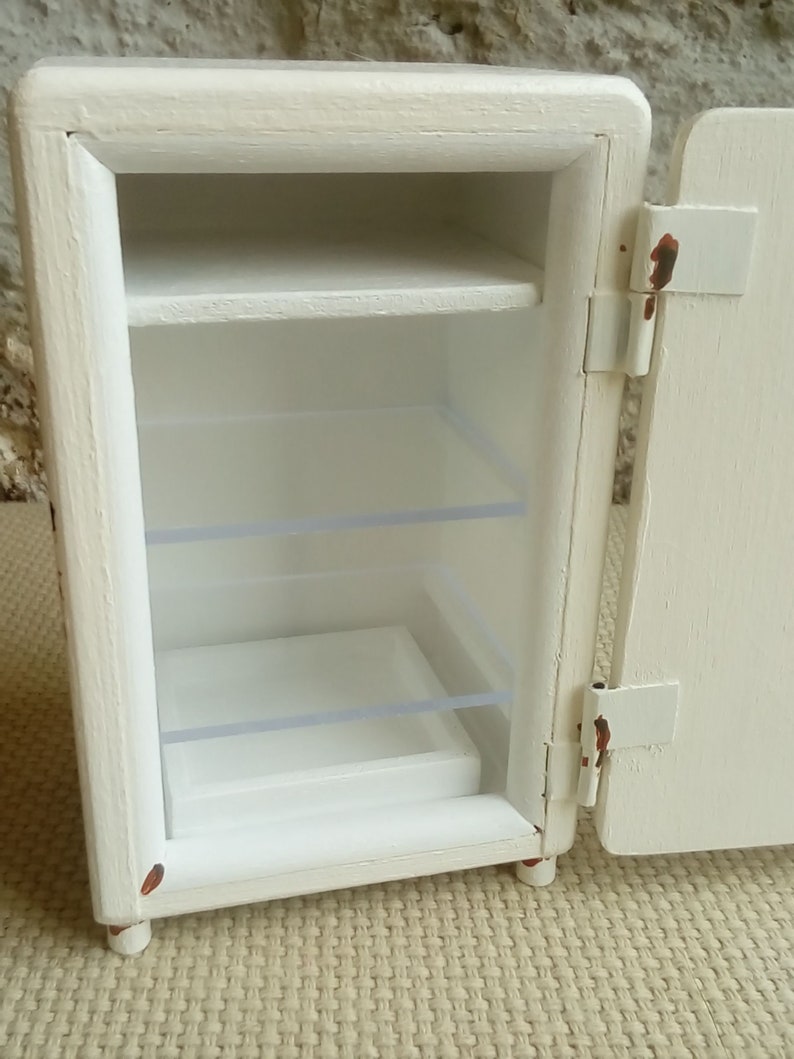 Dollhouse Miniature Fridge Vintage Ice Box 1/12 Scale - Etsy