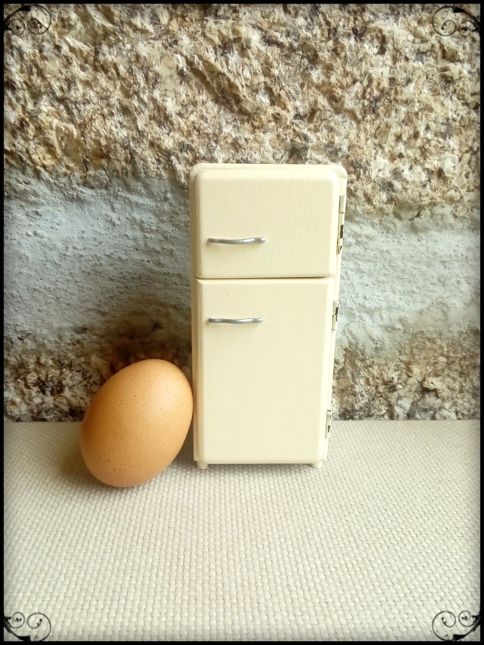 Dollhouse Miniature Fridge Vintage Ice Box 1/12 Scale - Etsy