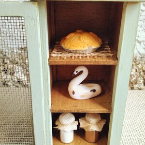 Dollhouse Miniature Pantry Cabinet, One Inch Scale Kitchen Furniture ...