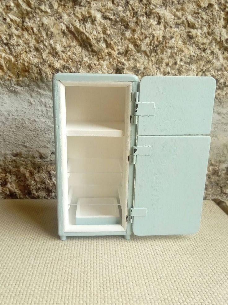 Dollhouse Miniature Fridge Vintage Ice Box 1/12 Scale - Etsy