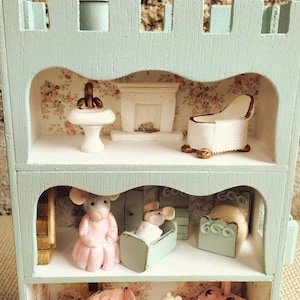 Miniature Mouse House, Dollhouse Mouse Furniture, Dolhouse for a ...