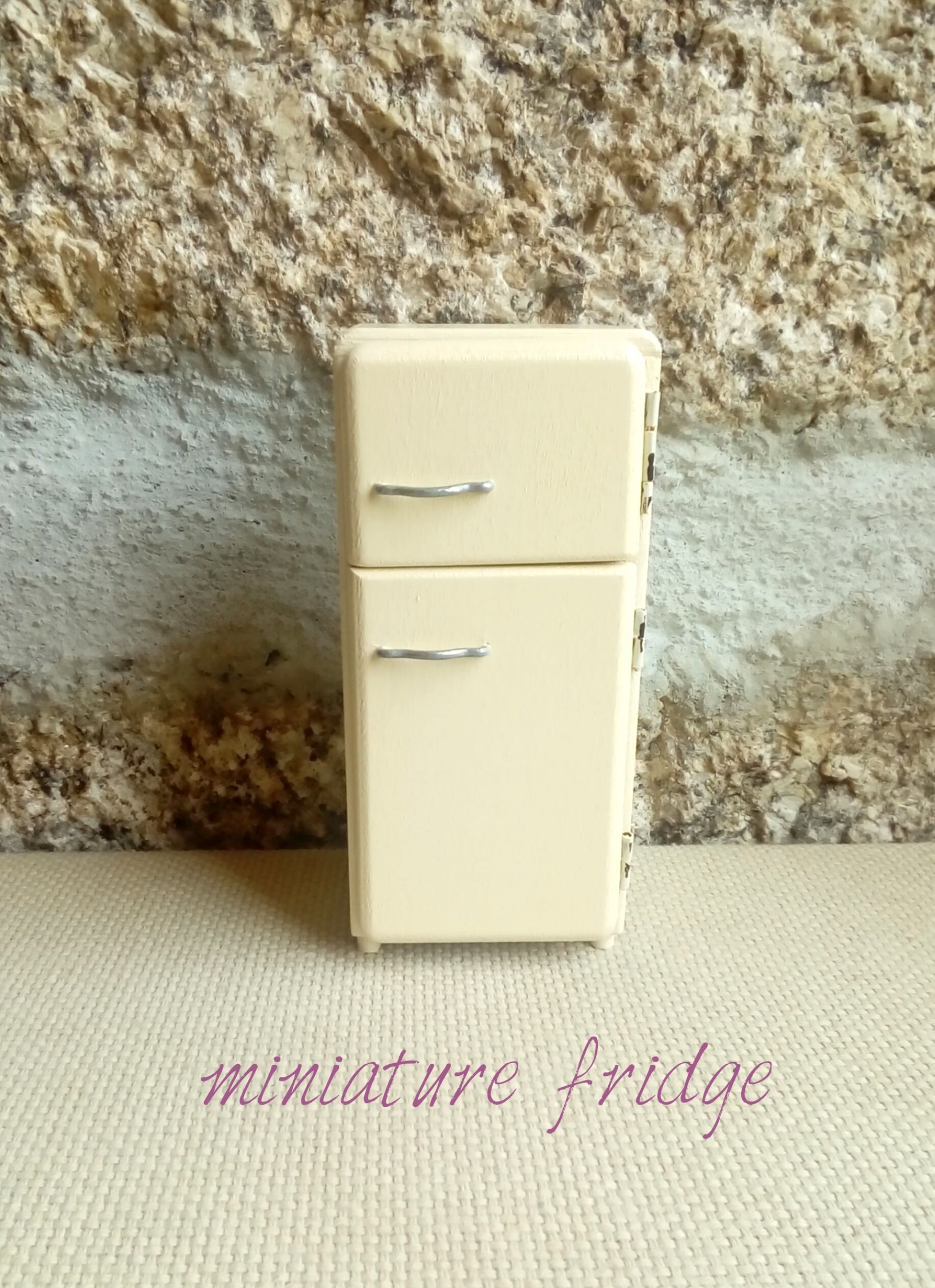 Dollhouse Miniature Fridge Vintage Ice Box 1/12 Scale - Etsy