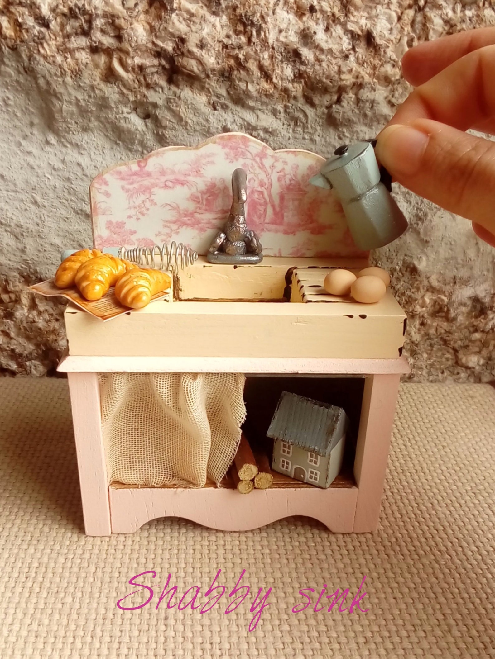 Miniature Sink Shabby Miniature Vintage Provence Sink - Etsy