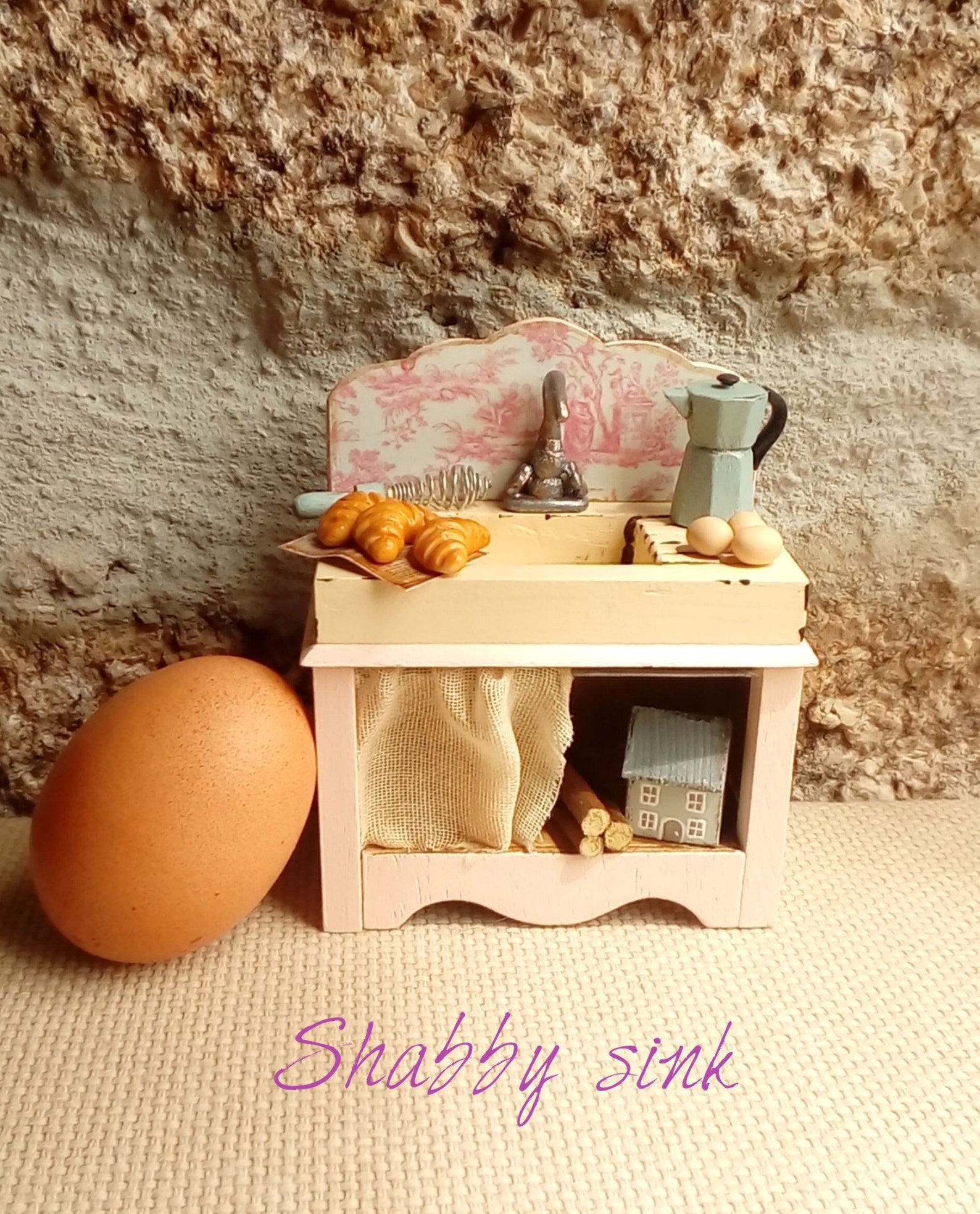 Miniature Sink Shabby Miniature Vintage Provence Sink - Etsy