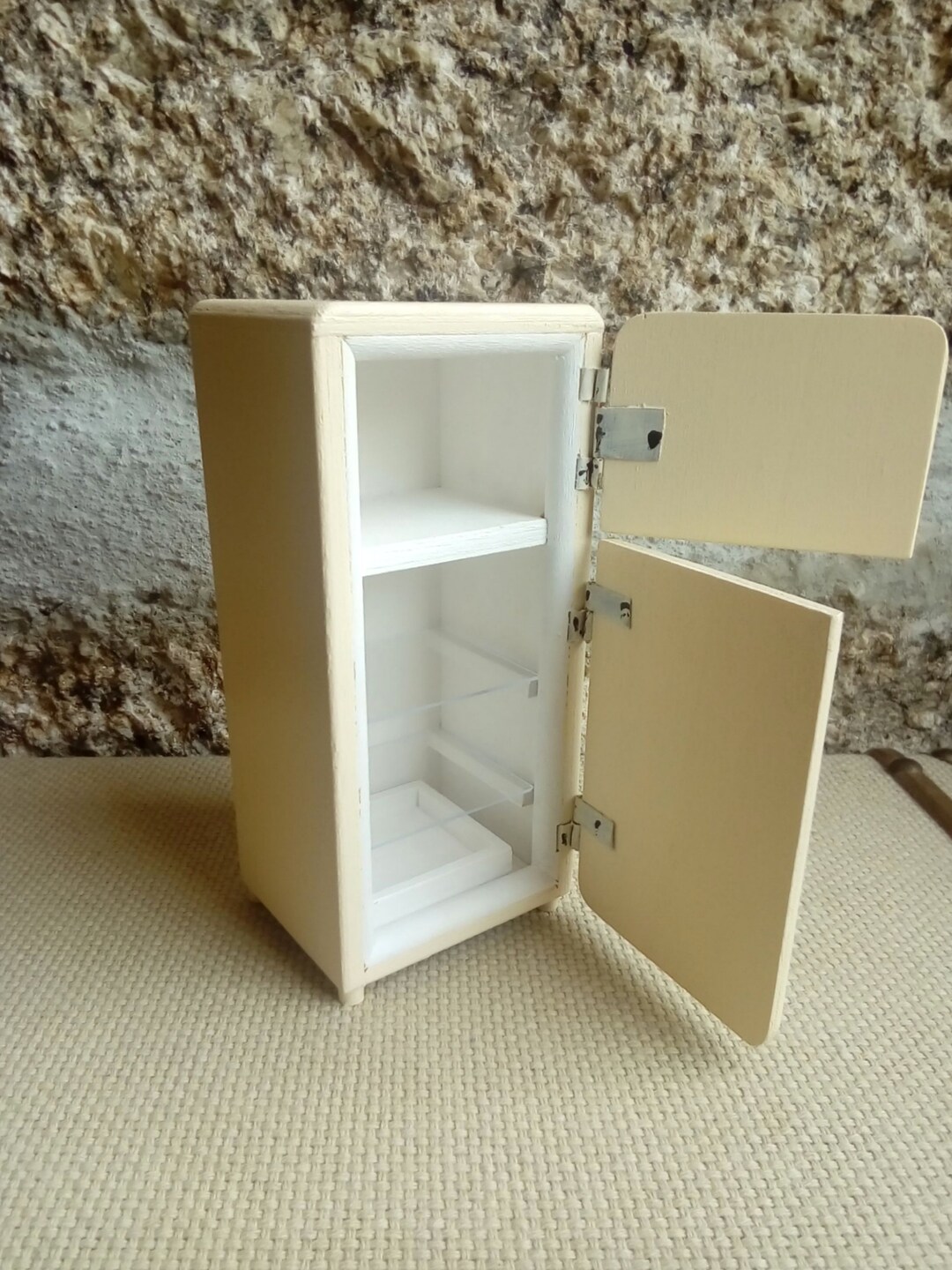 Dollhouse Miniature Fridge Vintage Ice Box 1/12 Scale - Etsy
