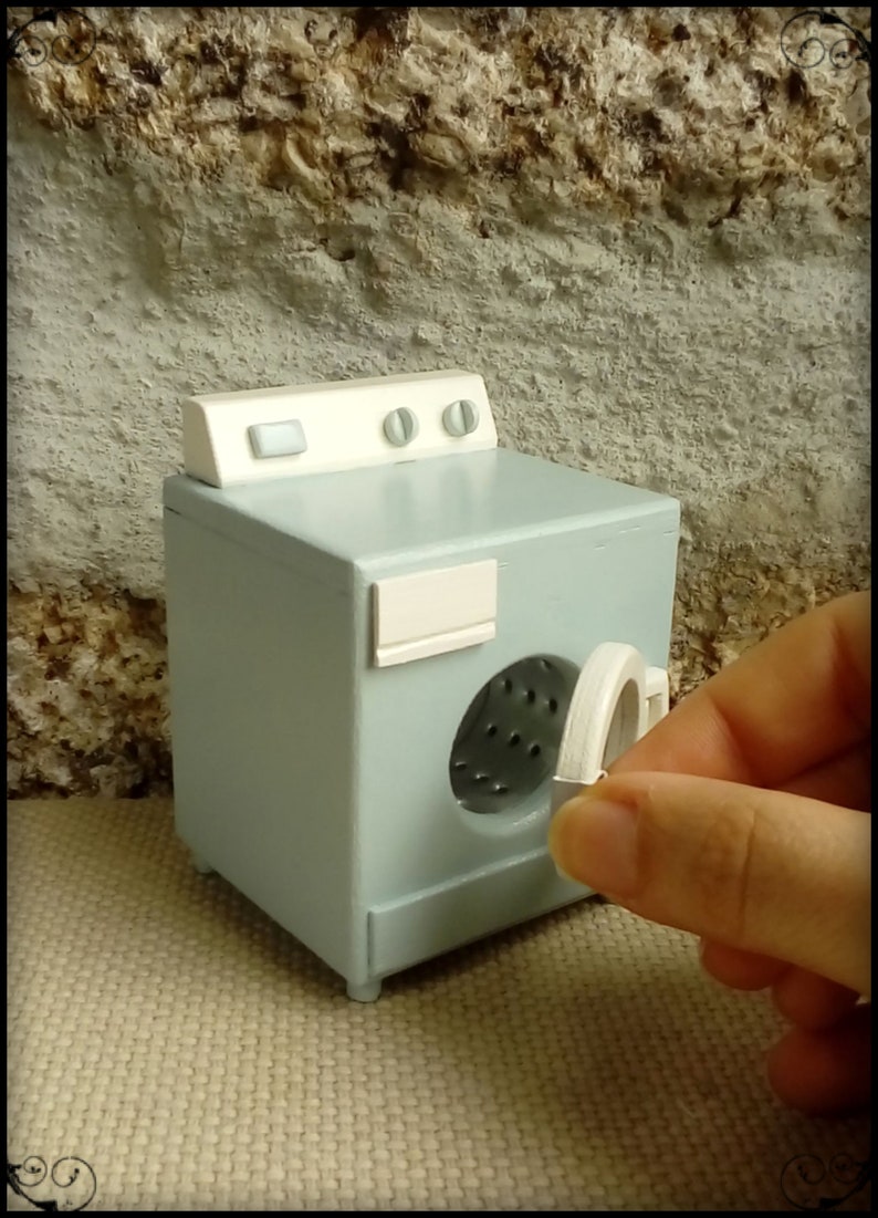 Dollhouse Miniature Washing Machine Miniature Washing - Etsy