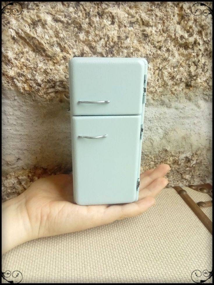 Dollhouse Miniature Fridge Vintage Ice Box 1/12 Scale - Etsy