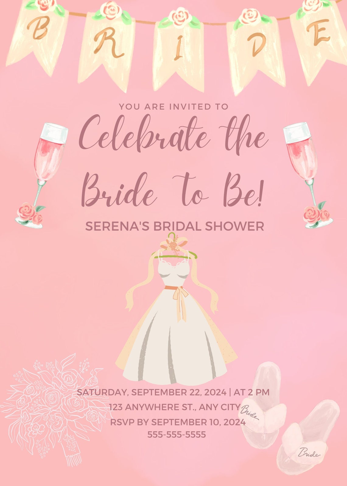 Bride to Be Bridal Shower Invitation, Princess Bride Invitation ...