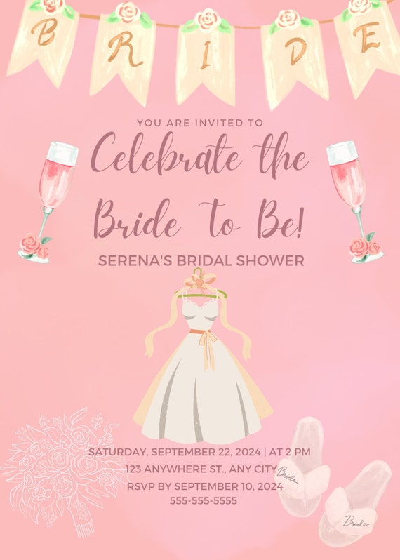 Bride to Be Bridal Shower Invitation Princess Bride - Etsy