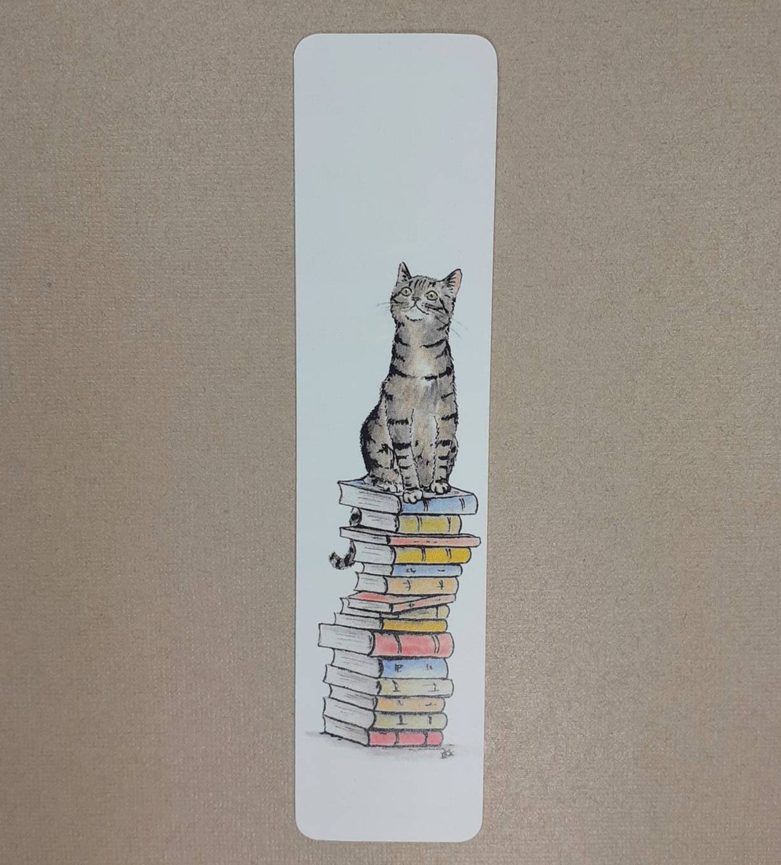 Cats on Books Bookmark Tabby Black Black and White Ginger - Etsy UK